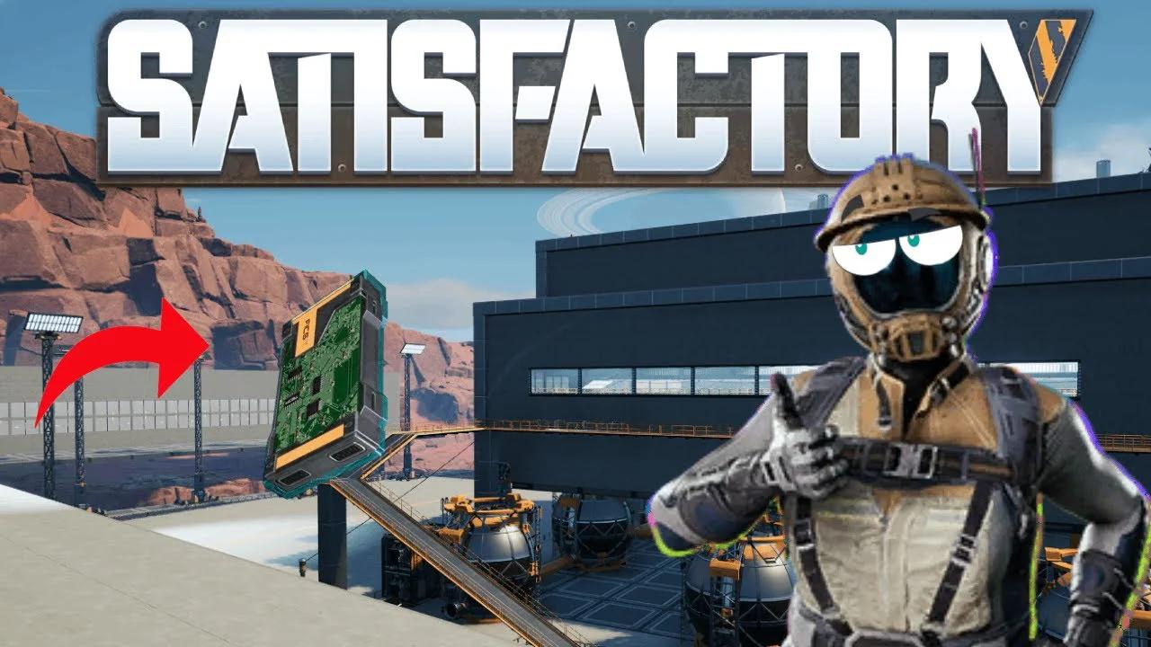 Building the biggest circuit board factory in satisfactory! Ep3