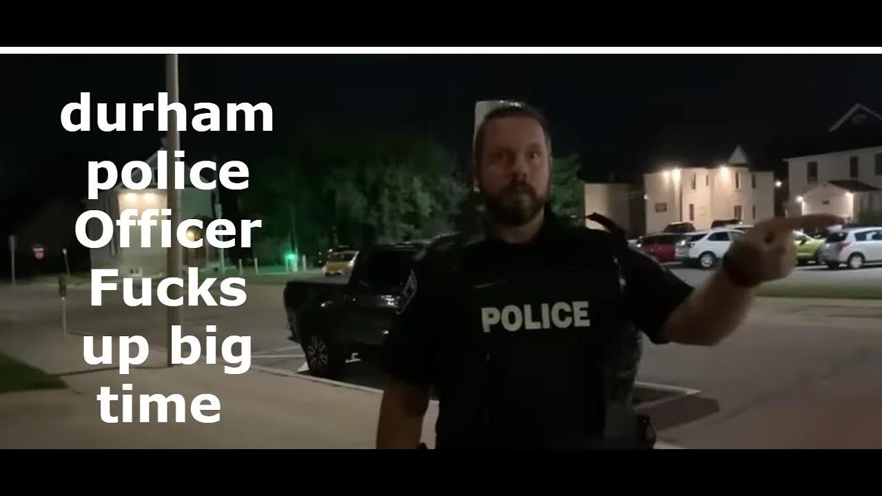 Durham police officer Tells a member of the public to Keep moving ...