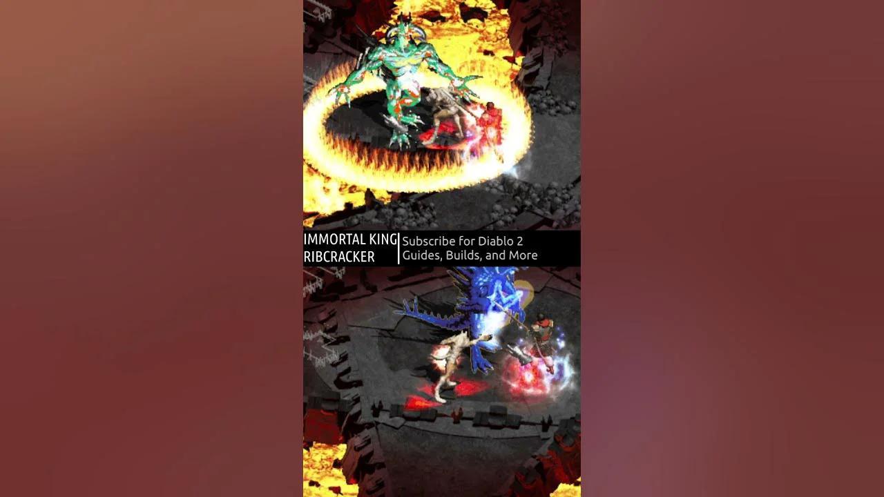 Diablo 2 Fury - Ribcracker vs Immortal King #shorts #d2versus