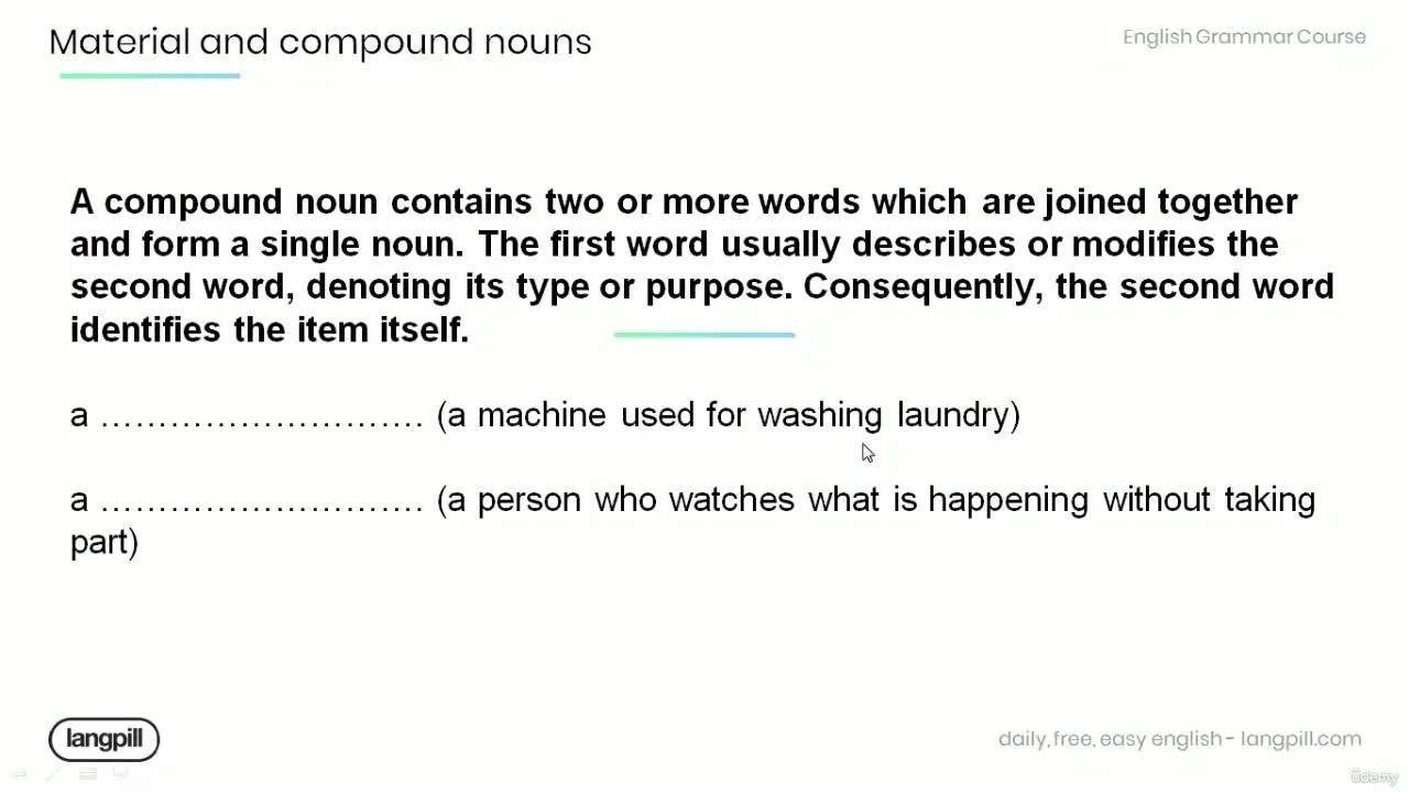 002 Review it! Material and Compound Nouns