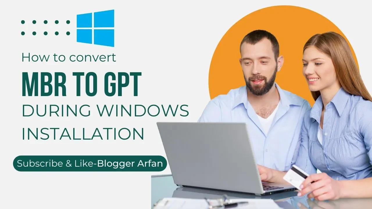How to Convert MBR to GPT During Windows 11/10/8/7/XP Installation & fix missing os 100% | 2022 Tech