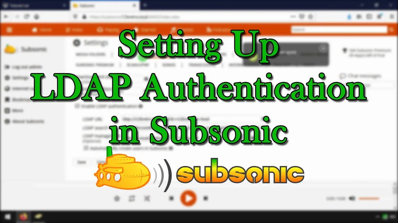 Setting Up Ldap Authentication In Subsonic 6815