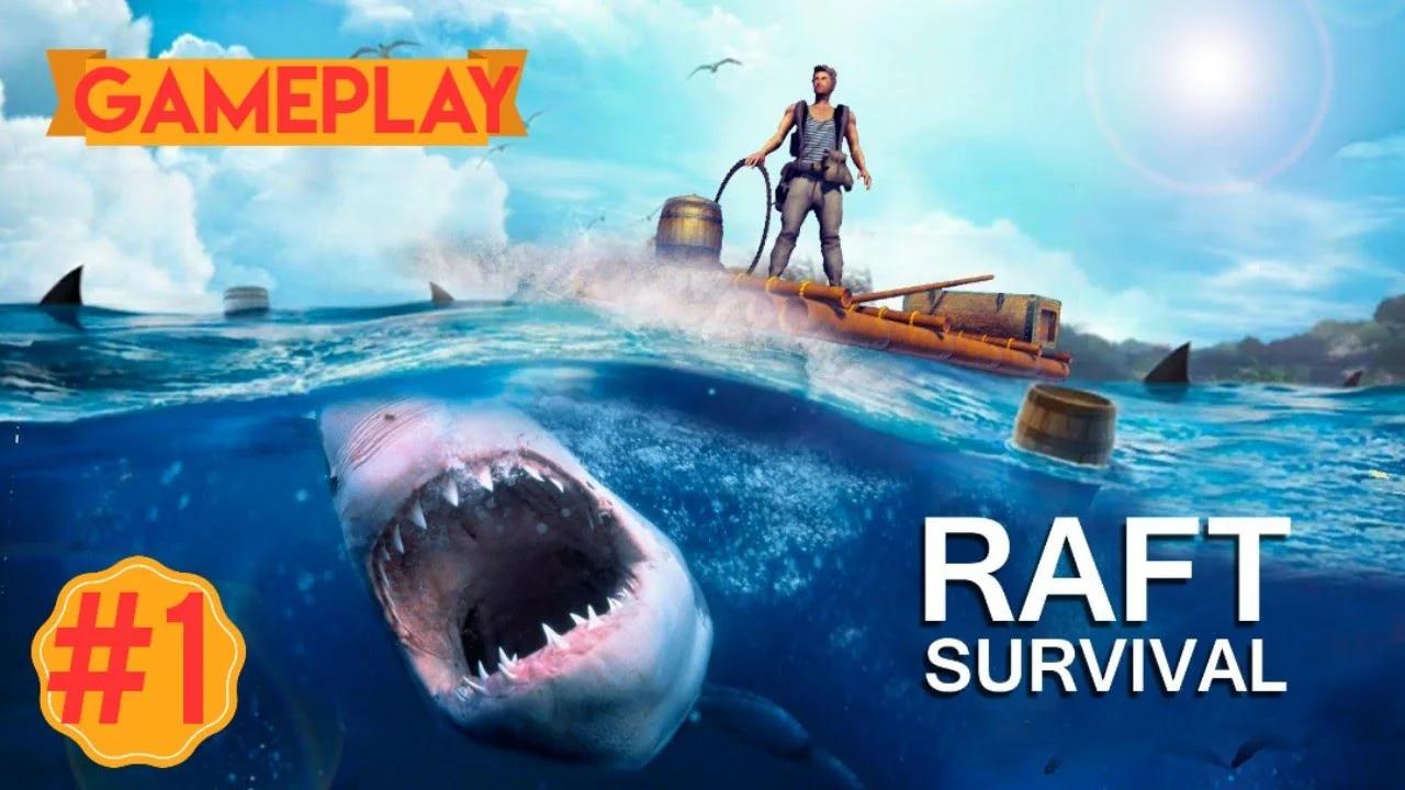 Raft Survival gameplay walkthrough the first minutes of the game