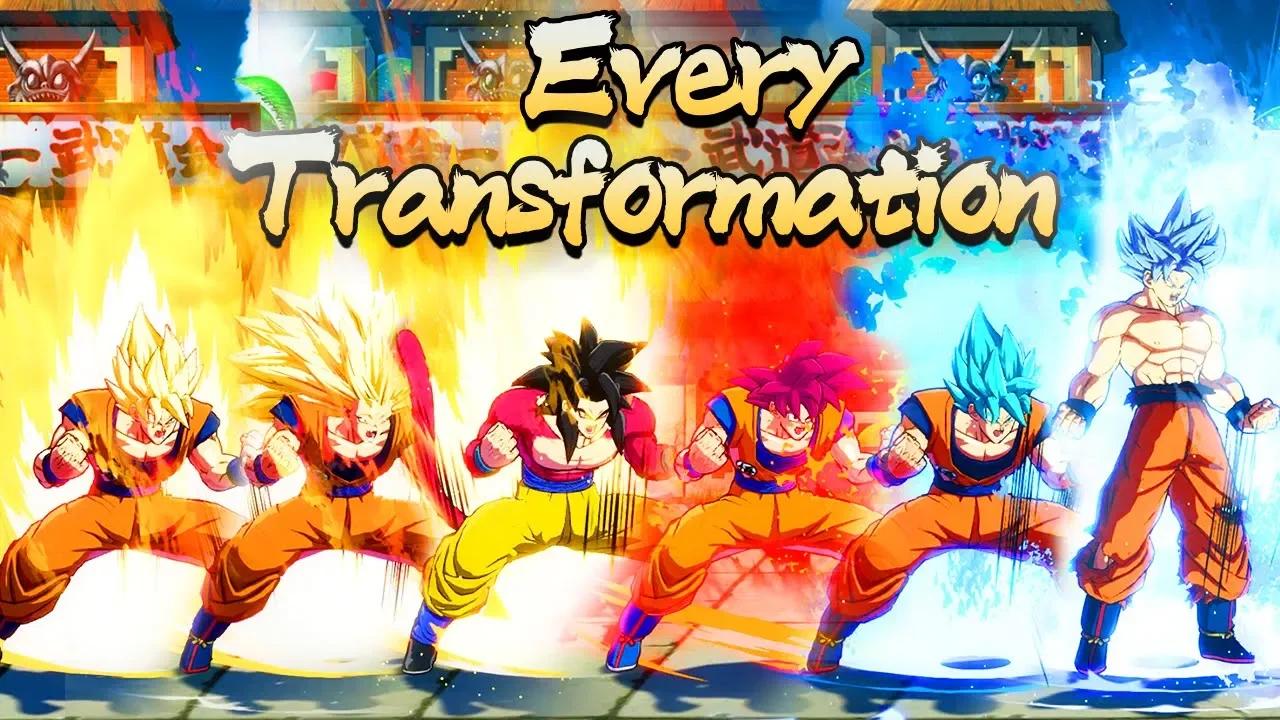 EVERY GOKU TRANSFORMATION IS PLAYABLE IN DRAGON BALL FIGHTERZ!!