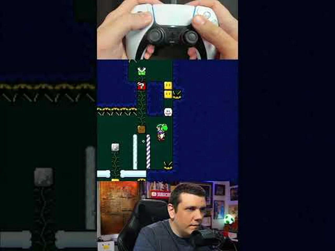 Fast & Awkward Swimming // Super Mario World Kaizo Rom Hack #shorts