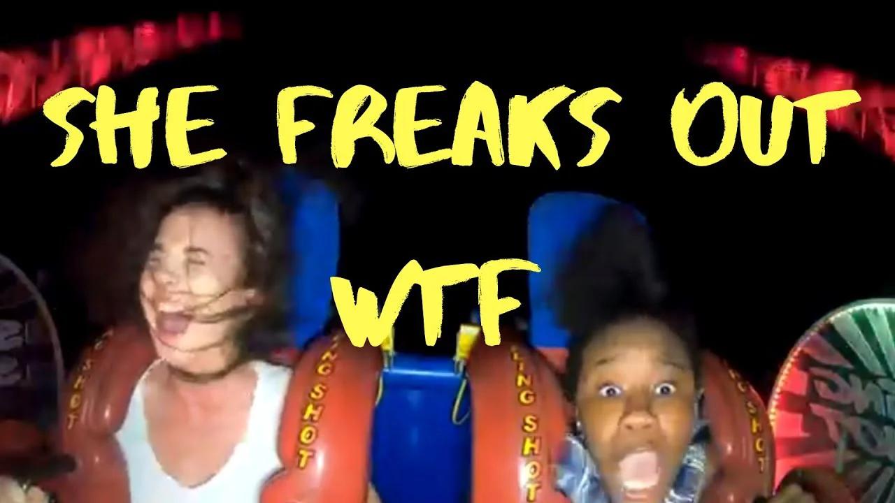 #freaking_out #freaks_out #OMG. She FREAKS out..."WTF"...