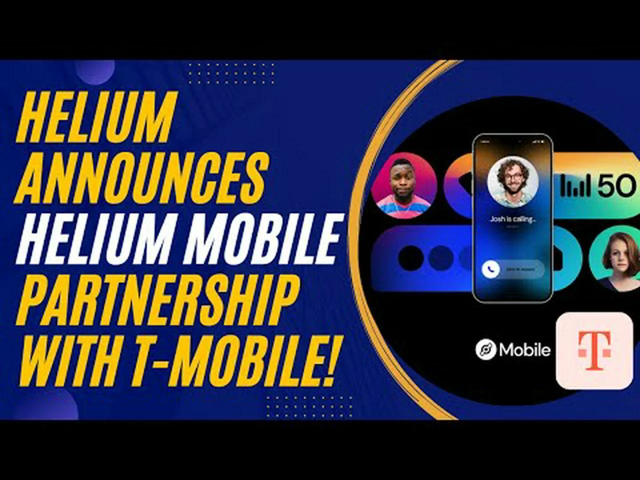 BREAKING NEWS: Helium Announces "Helium Mobile" Partnership With T ...