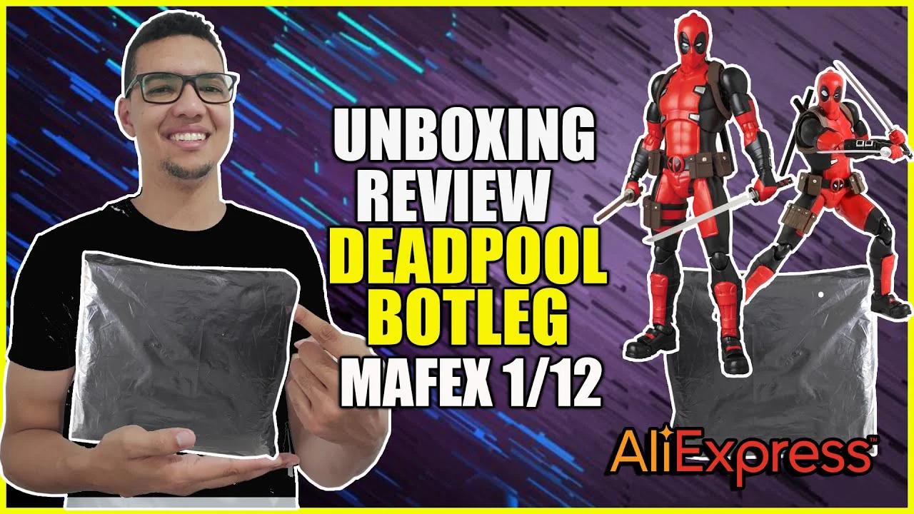 UNBOXING/REVIEW DO DEADPOOL 1/12 BOOTLEG (MELHOR CUSTO BENEFÍCIO) MAFEX ...