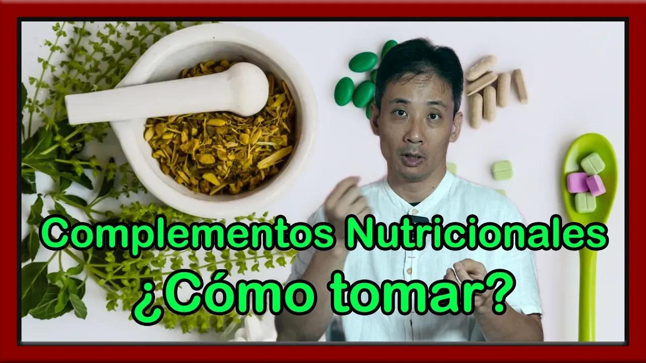 Complementos Nutricionales - Cómo tomar