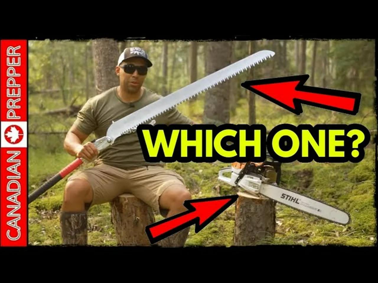 ⚡SHTF WINTER TOOLS!!! WORLDS BEST HANDSAW VS BEST CHAINSAW!
