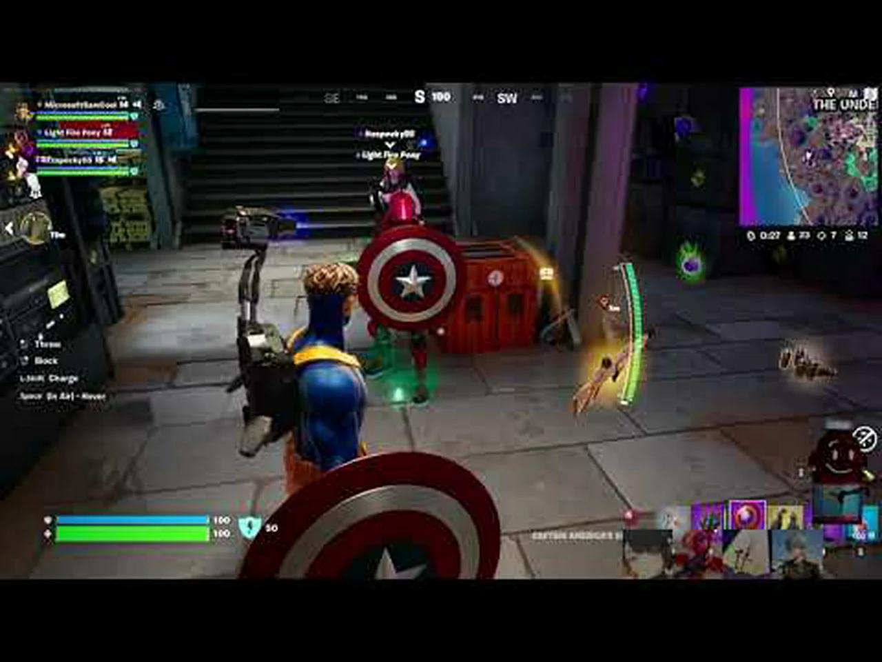 Fortnite Chapter 5 Season 4 as Cyclops with Light Fire and Specky