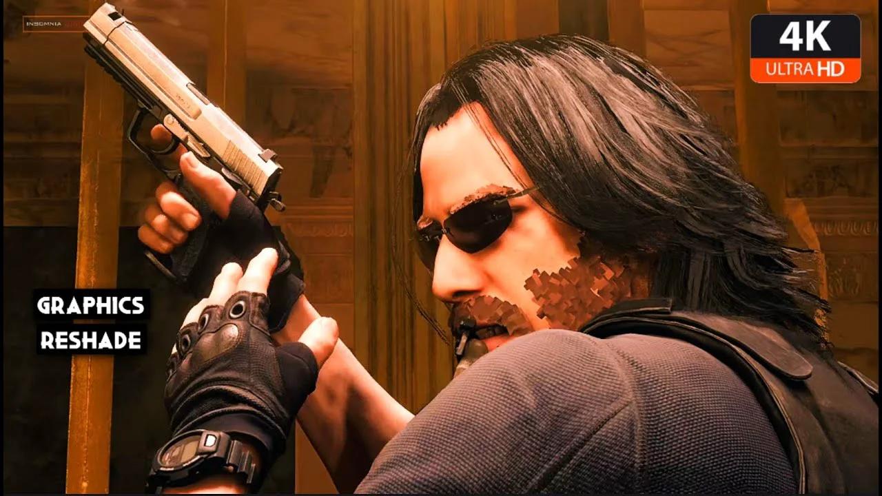 Leon John Wick Mode in Action Protect Emo Ashley Resident Evil 4 Remake ...