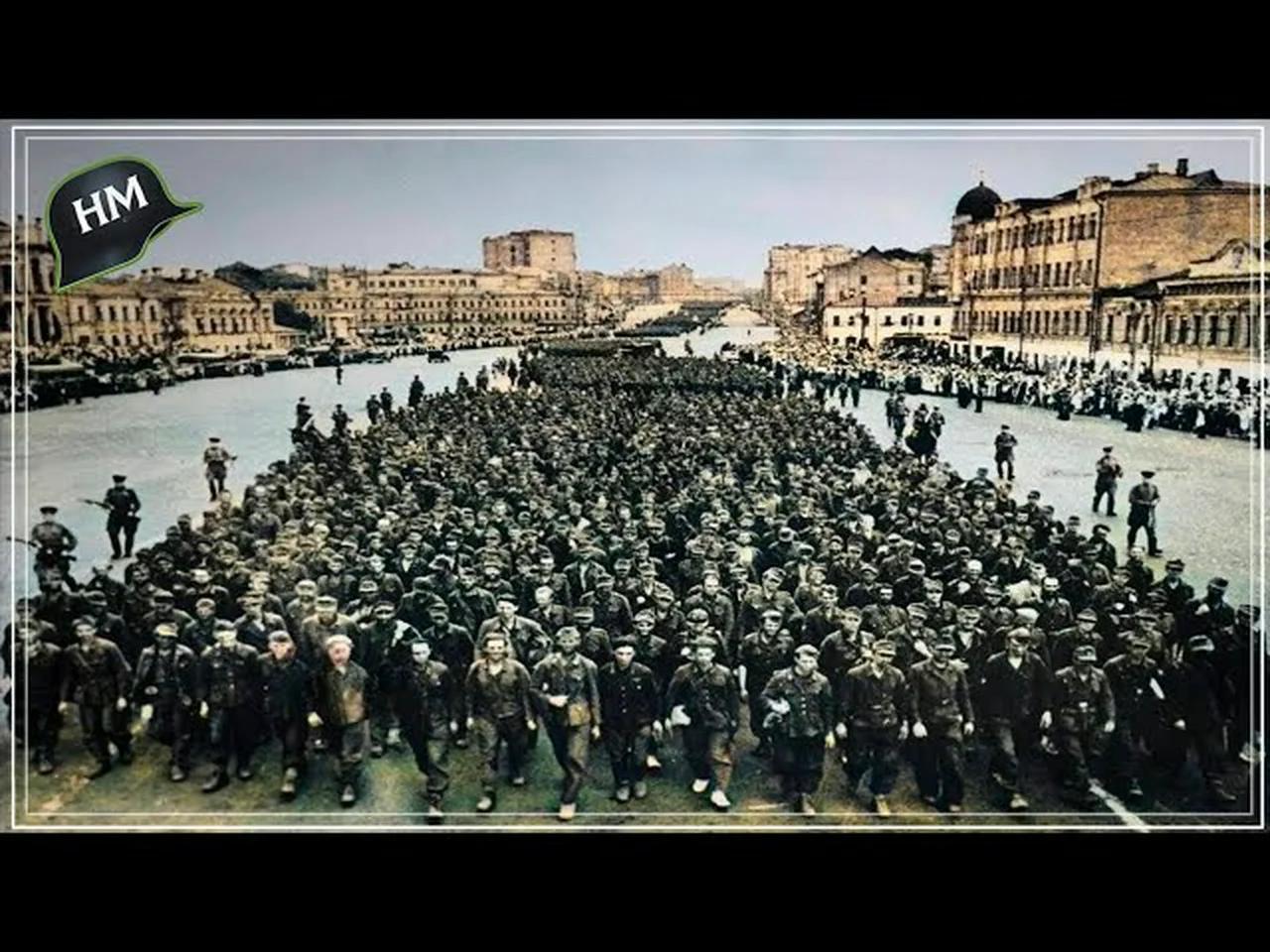 El día que 57.000 prisioneros NAZIS desfilaron en Moscú para ser ...