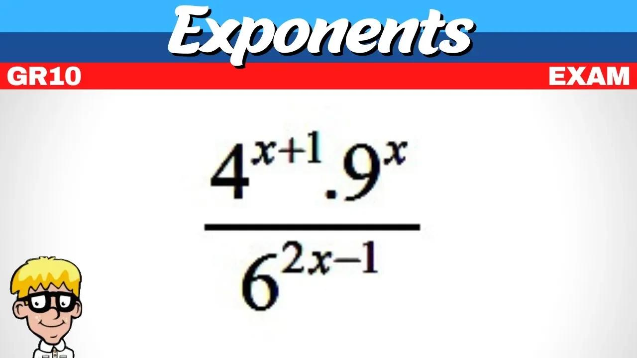 Exponents Grade 10: Prime Number Exam Question