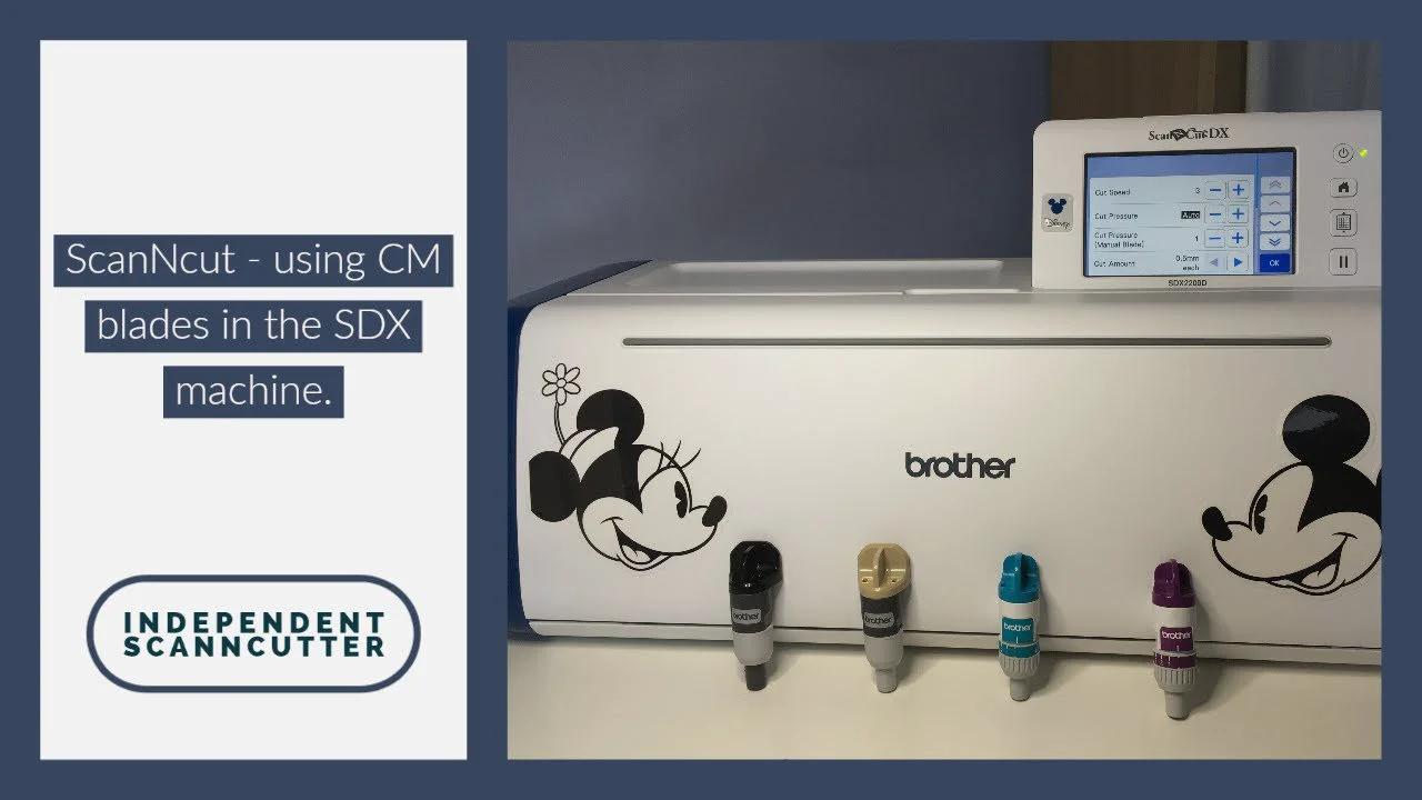 ScanNCut tutorial - using CM manual blades in the SDX machine.