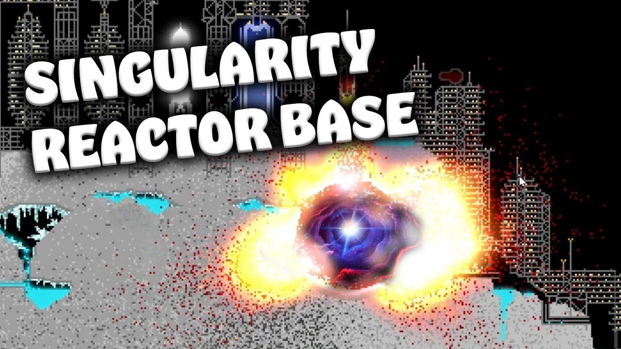 SINGULARITY POWERED MOON BASE in The Powder Toy!