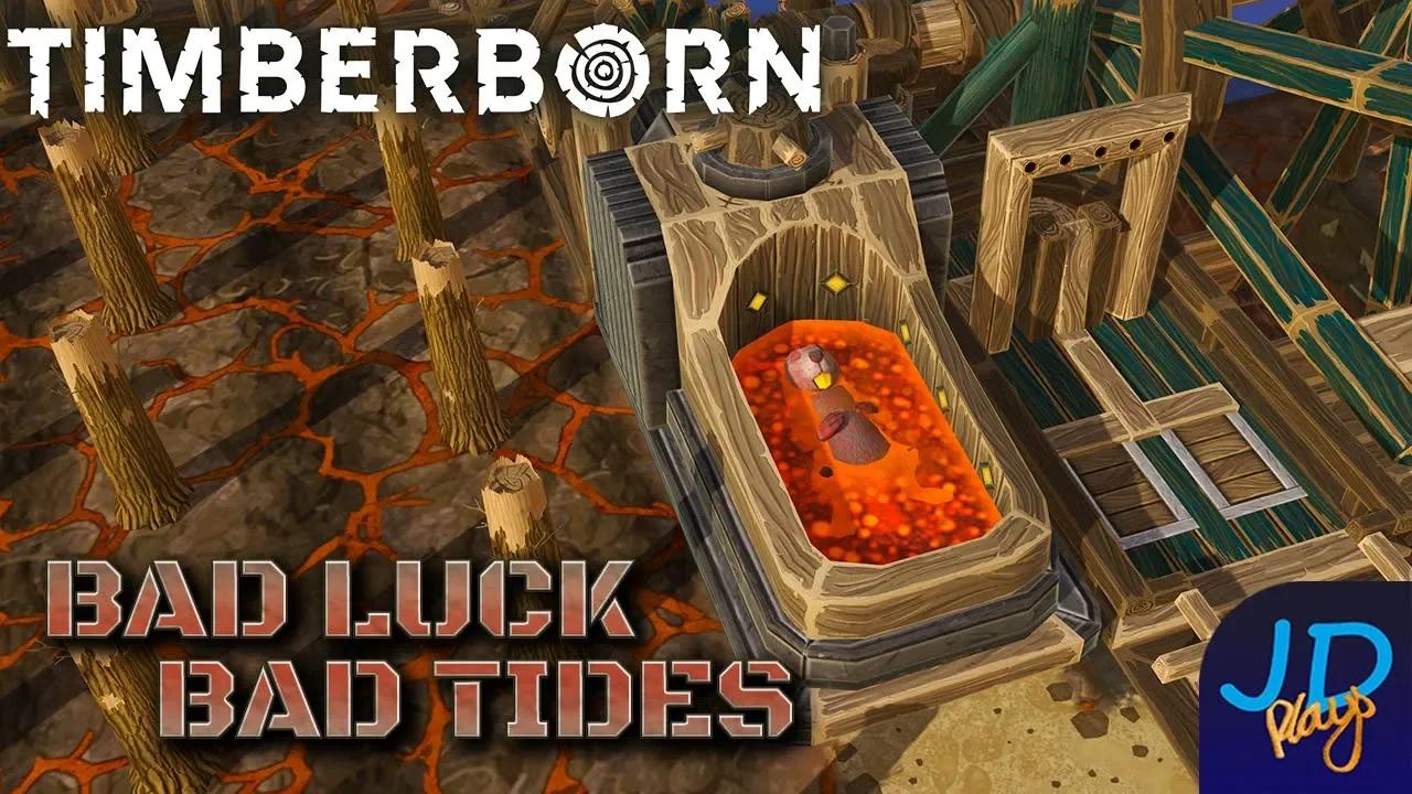 Bad luck tides🌲 Timberborn 🐻 Ep7 Bad Tide Babes 🌲 Lets Play, Walkthrough, Tutorial