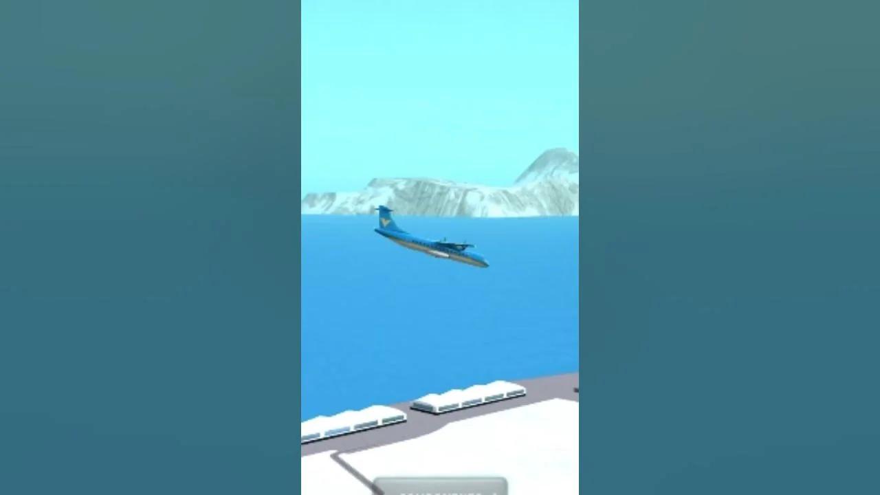 Flying and Crashing RL-72 Aircraft | #turbopropflightsimulator #shorts