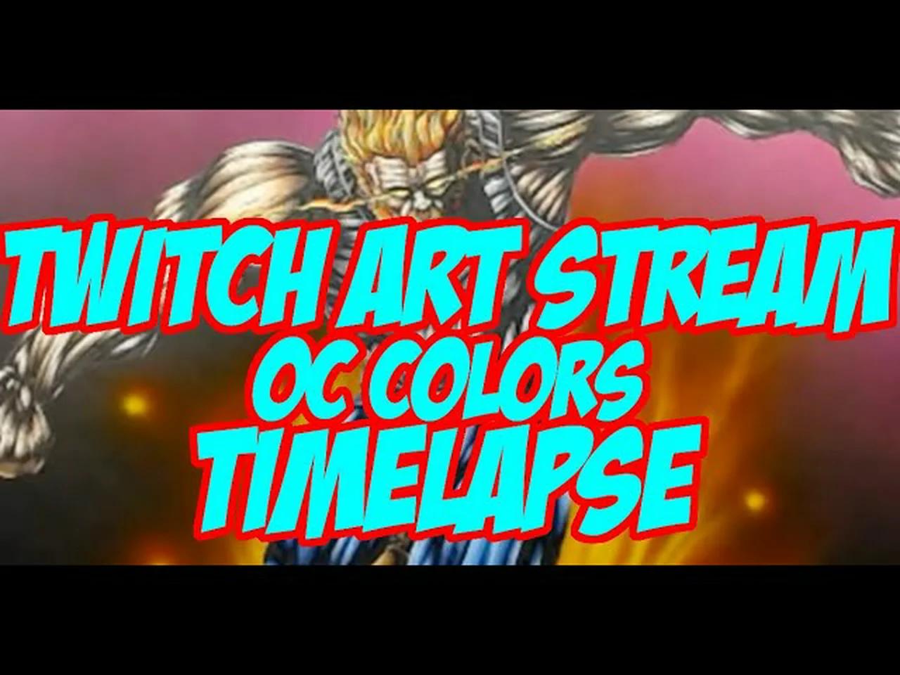 Twitch art stream Oc Colors timelapse