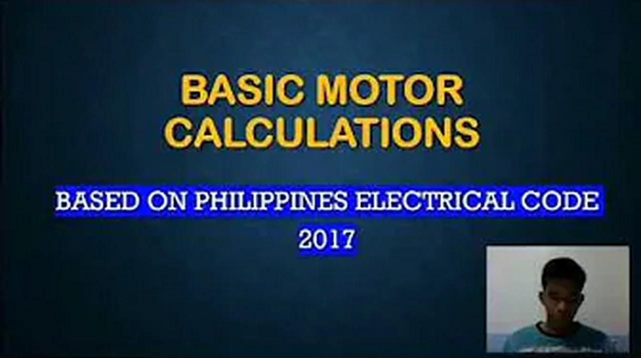 BASIC MOTOR CALCULATIONS