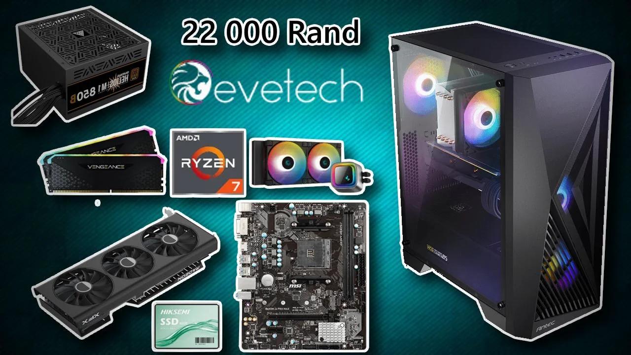 Evetech 22000 Rand Gaming PC Build Guide 2023 December (Festive Specials)