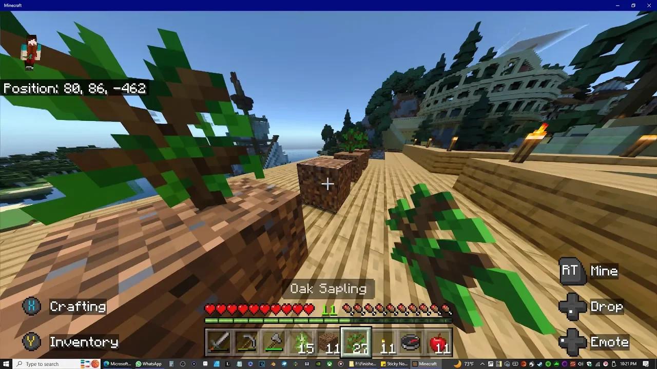 Minecraft:RTX-[GP6] "Building a sky Tree farm, mining a big room ...