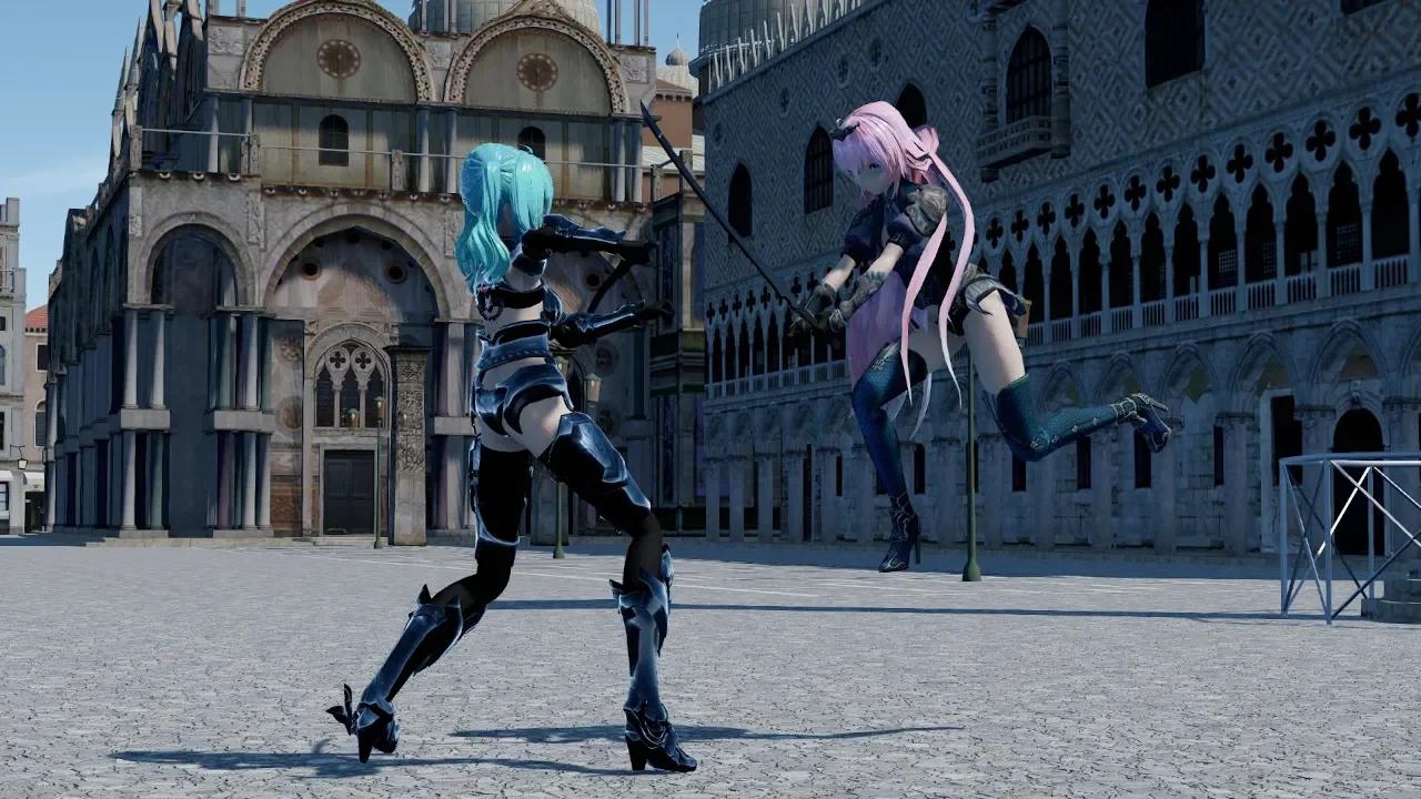 [ MMD Fight ] The Matrix - Hatsune Miku VS Luka Megurine