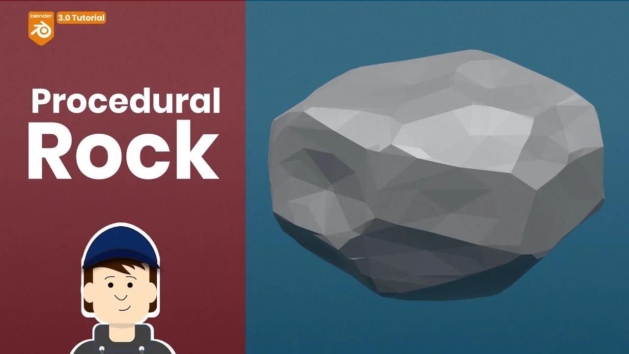 Quick Tip: How to make a procedural low-poly rock in Blender [3.0]