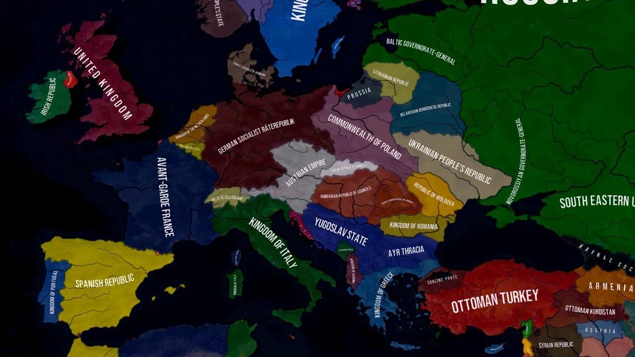 Red Flood - Hoi4 Timelapse