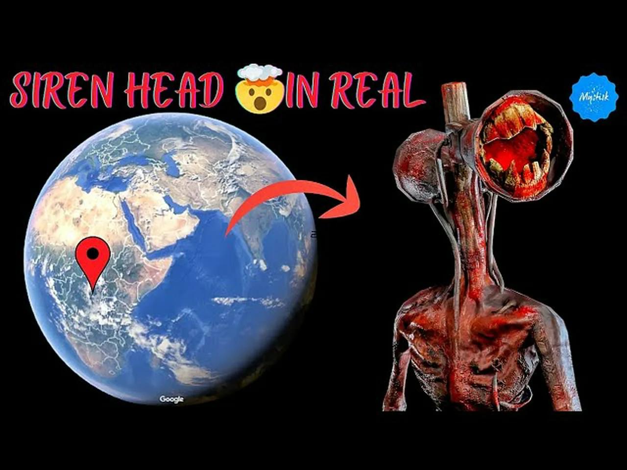 Siren Head 🚨 on Google maps and Google Earth 🌎 #mystisk