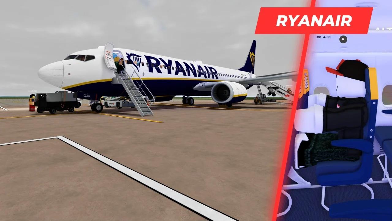 ROBLOX Airline Flight Review | Ryanair | B737-MAX | Economy Class
