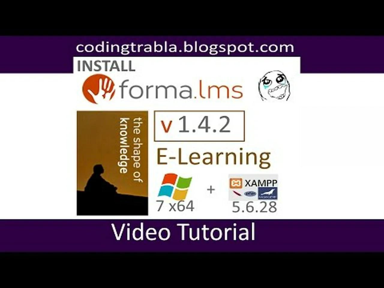 Install Formalms V142 On Windows 7 Localhost Xampp 5628 Opensource Php E Learning Byao