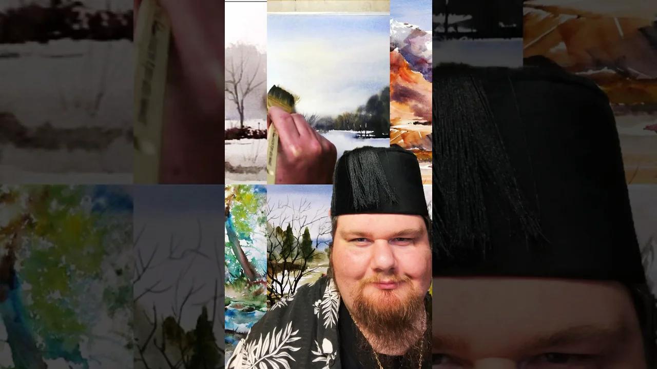 Modern art madness shorts 2. Ron Ranson 🎨#art #watercolor