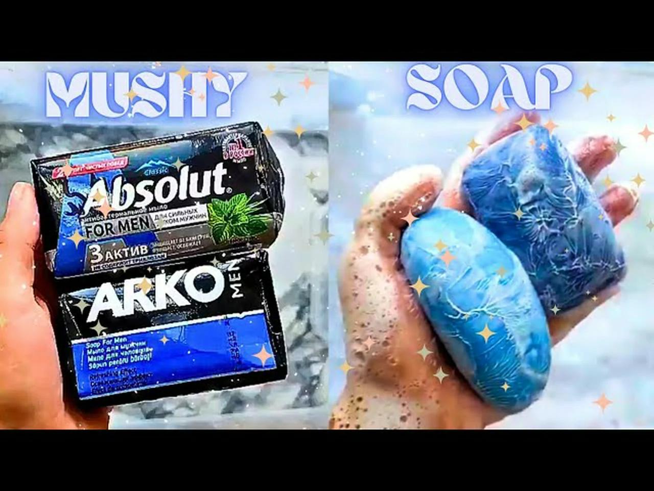 ASMR 💙💜 CREAMY SOAP 🔥MUSHY SOAP and SPONGE 💦 | SOAKED SOAP 😋 SUPER SATIFYING ASMR VIDEO 😇