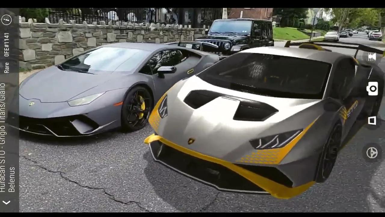 VeVe Lamborghini Huracan STO #NFT in #AugmentedReality #AR VS Real life ...