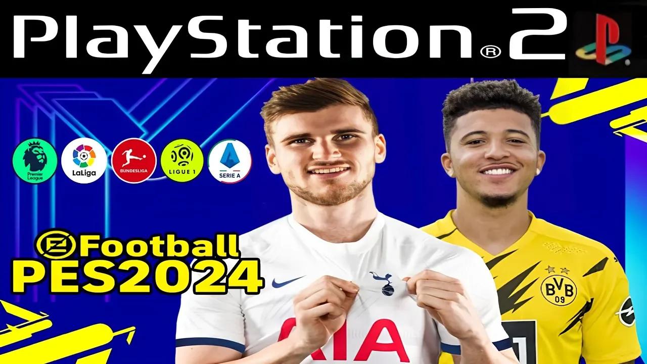 PES 2024 PS2 ISO ATUALIZADO EFOOTBALL EUROPEU PLAYSTATION 2
