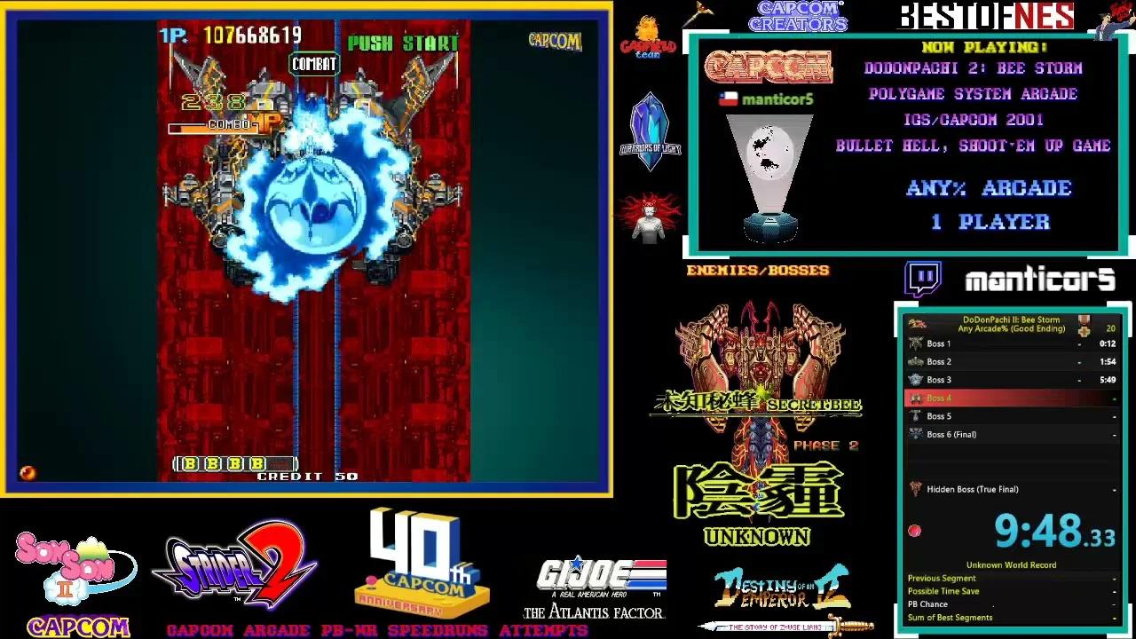 Dodonpachi 2, Bee Storm. IGS-Capcom Arcade-2001. Any Arcade 1P (World v.102-Easy-Good Ending): 24:26