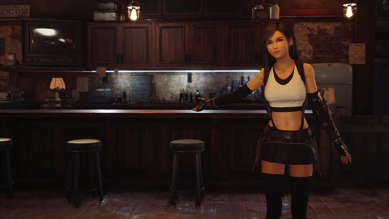 Tifa Makes Cloud a Drink (PS5 4K60 Reupload) | FINAL FANTASY VII REMAKE ...