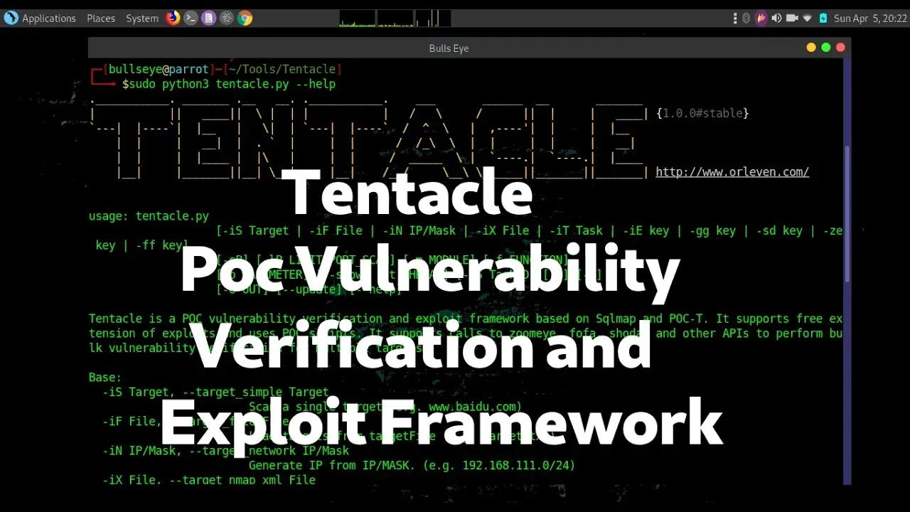 Tentacle a POC vulnerability verification and exploit framework