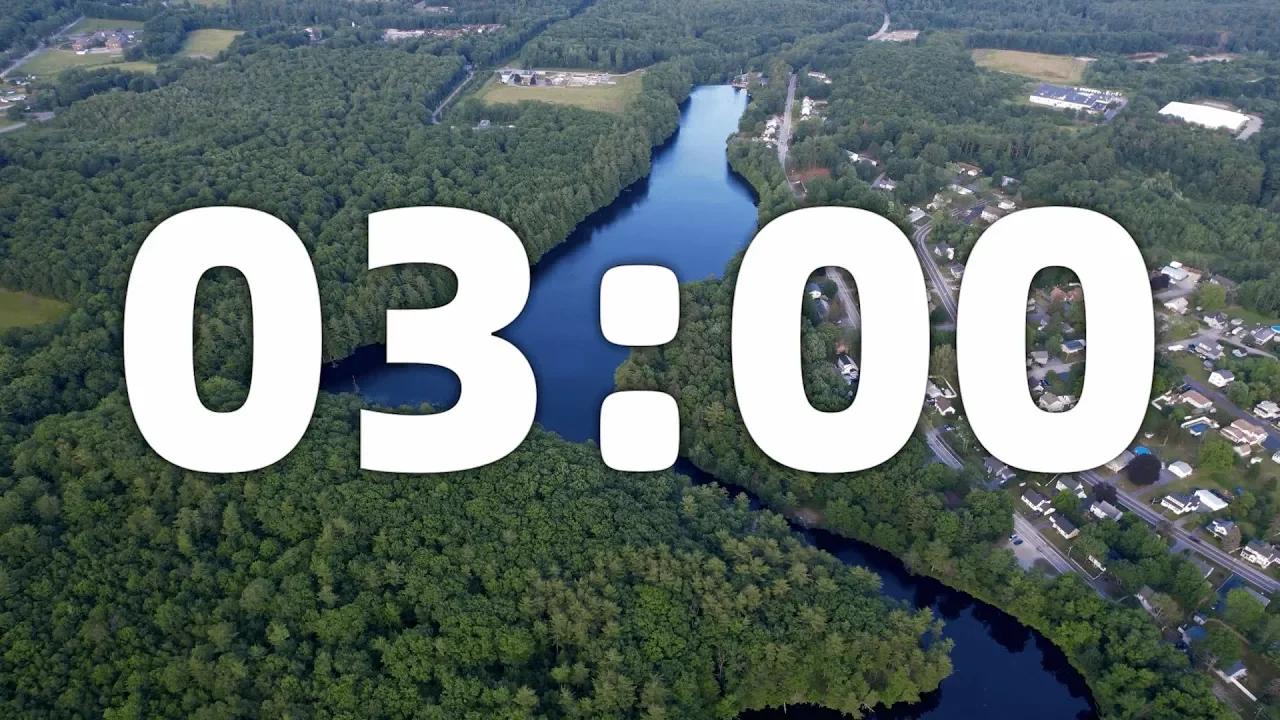 3 Minute Timer (With Ticking Sound &Alarm Clock Sound)