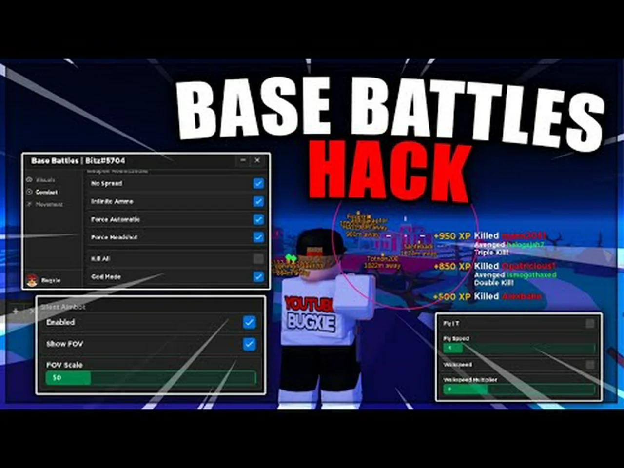 Base Battles Script Hack GUI: KILL ALL, GODMODE, SILENT AIMBOT, GUN ...