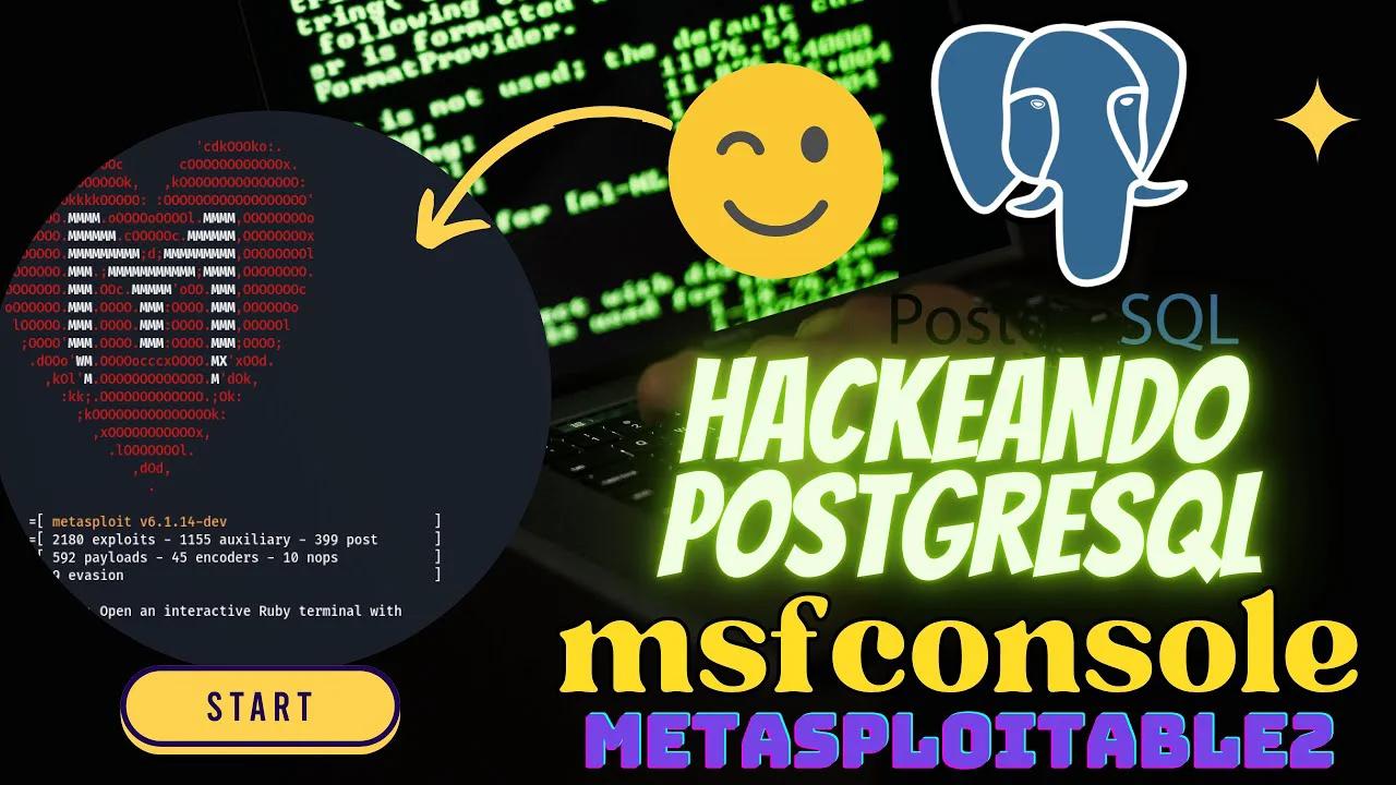 🐘 Explorando Vulnerabilidades no PostgreSQL com Metasploit no Metasploitable 2🔐