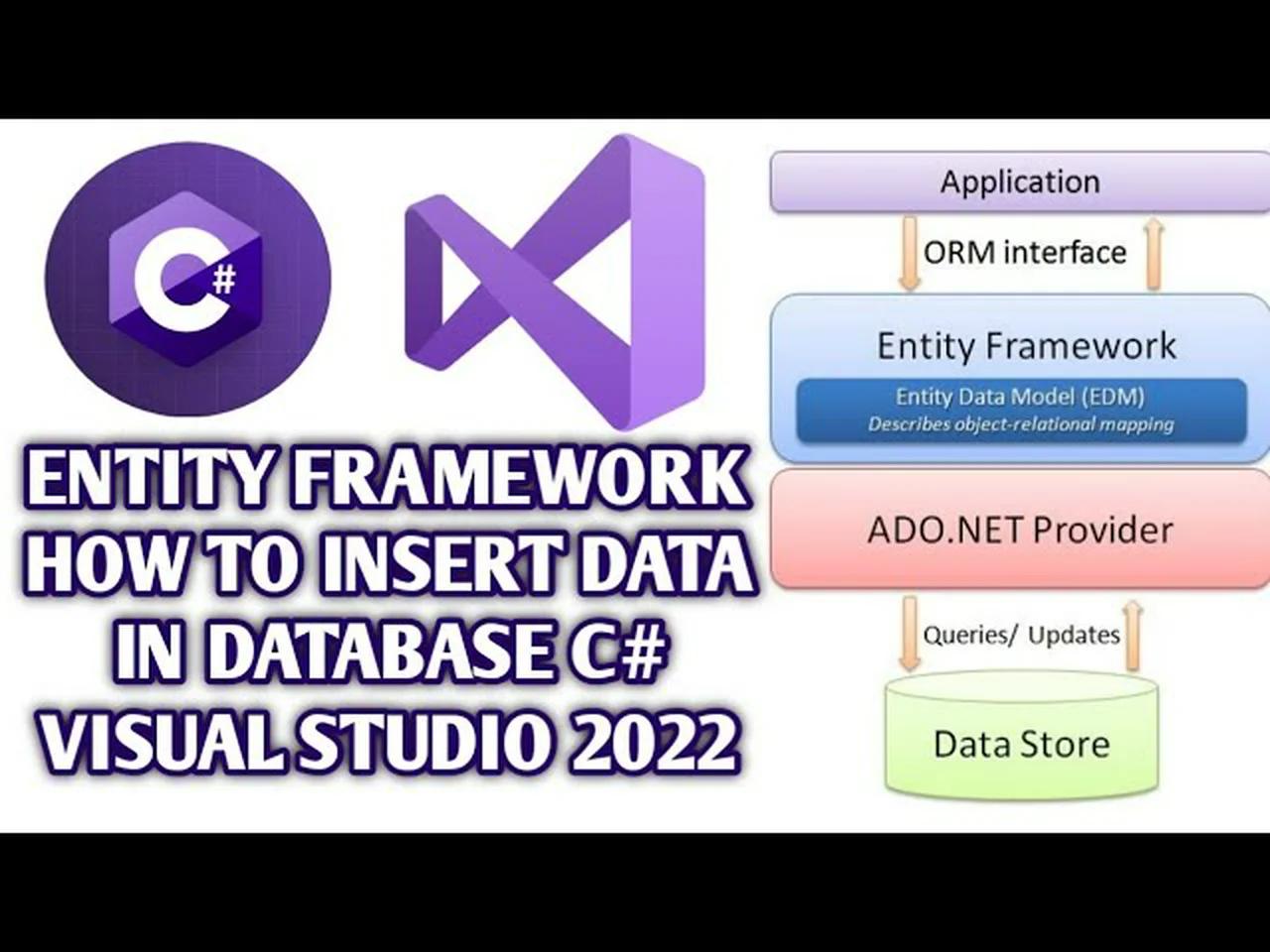 Entity FrameWork - How to insert Data in Database in C# Visual Studio 2022