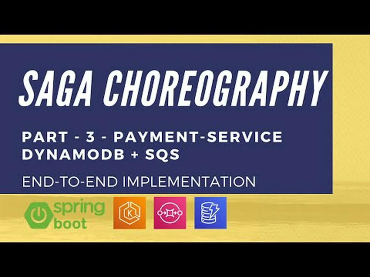 SAGA Choreography Implementation | Part 3 - payment-service with DynamoDB & SQS | Tech Primers