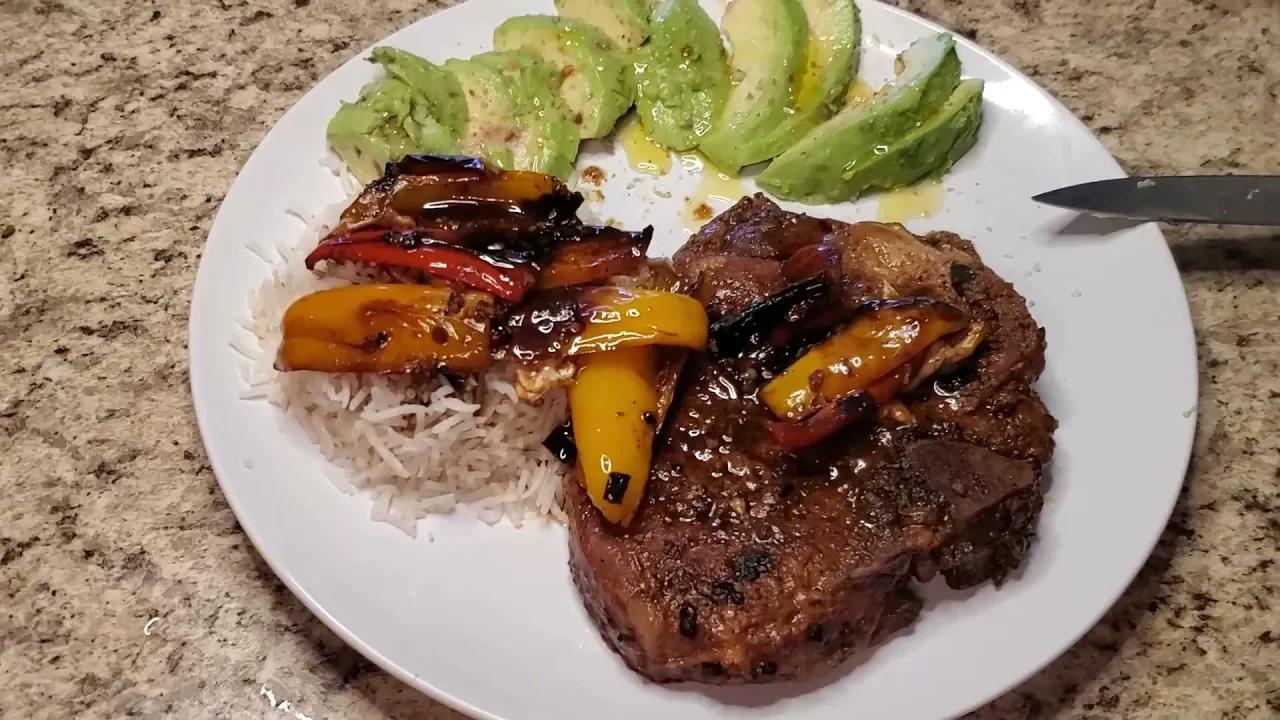 Chuleta De Cerdo Y Mini Pimientos Keto Pork Chop And Mini Peppers Keto
