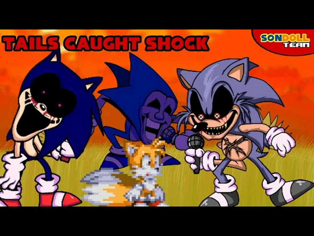 Tails Caught Shocked / FNF vs Sonic.EXE Animation (SONDOLL Animation Group)