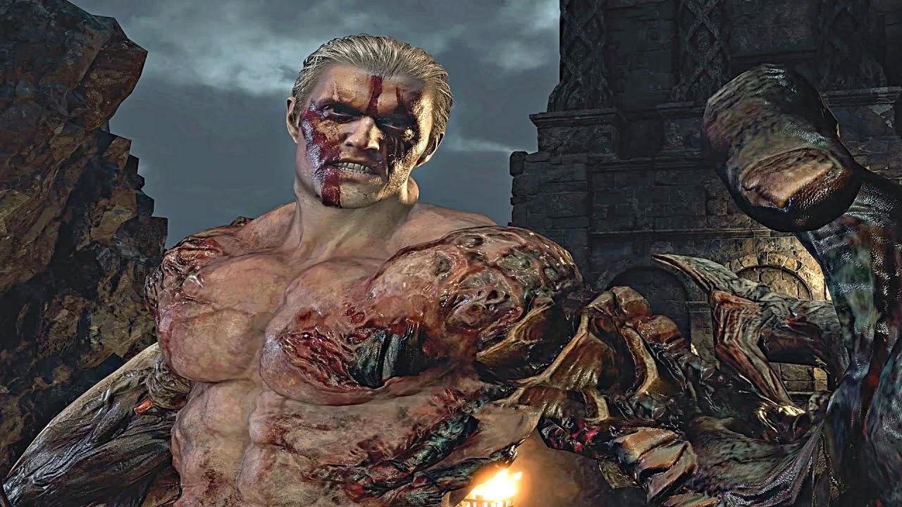 RESIDENT EVIL 4 REMAKE - Krauser Boss Fight & Transformation 2nd Fight ...