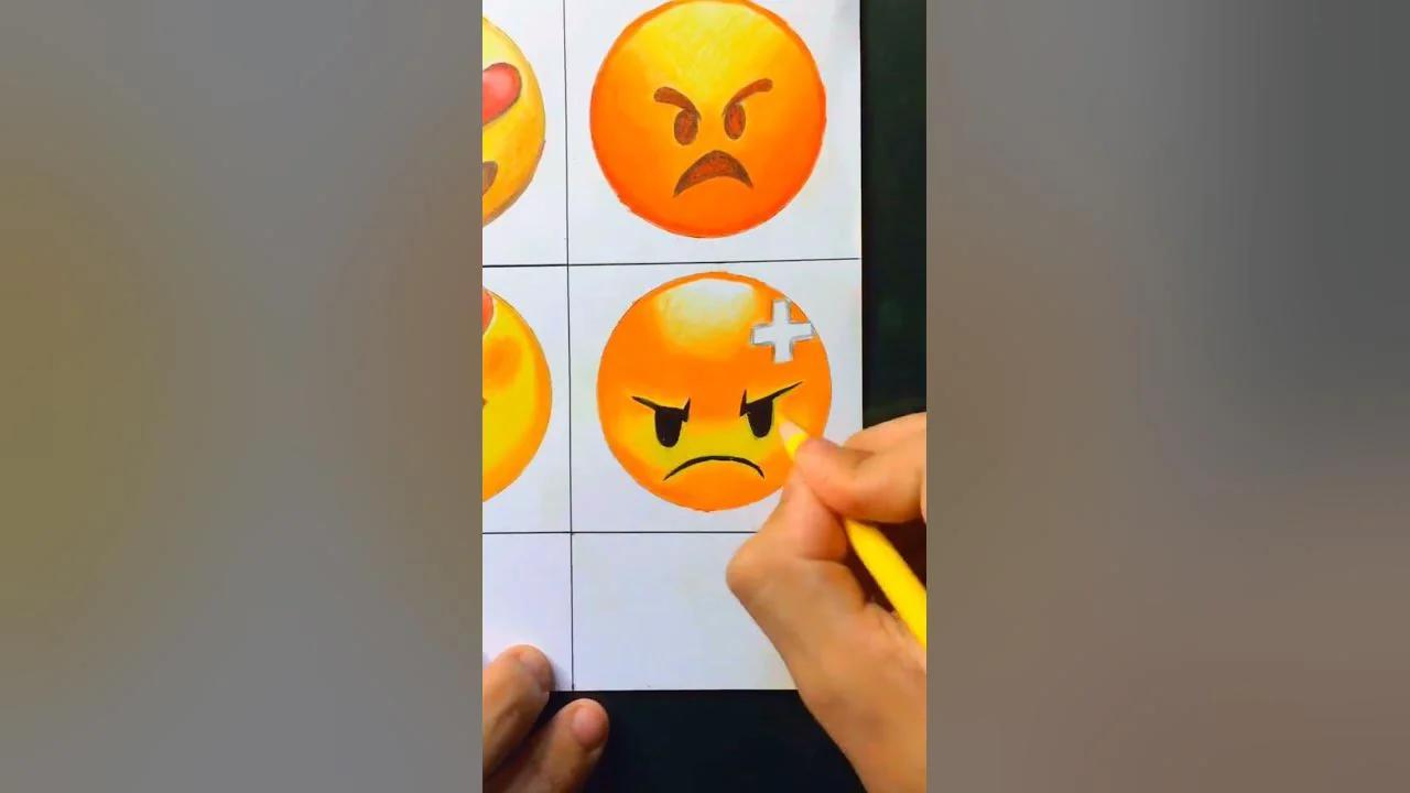 Drawing Samsung Angry Emoji