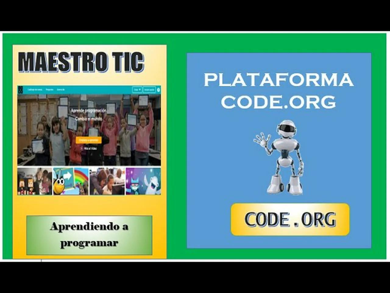 🤖Plataforma para aprender a programar: code.org