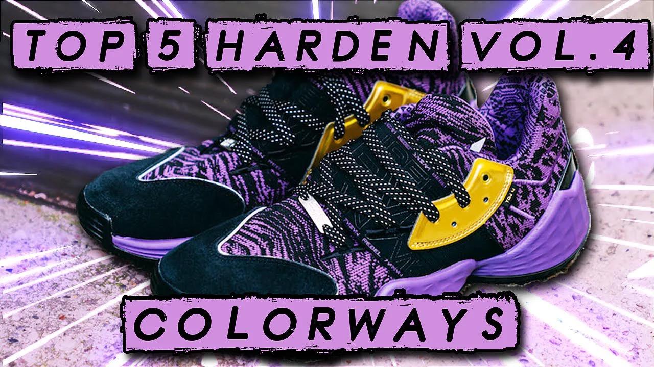 TOP 5 HARDEN VOL.4 COLORWAYS (2020)